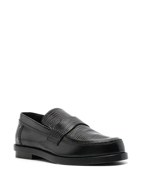 Alexander McQueen Lizard-skin Effect Loafers