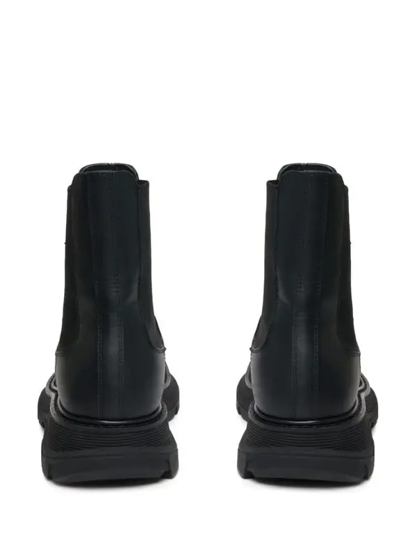 Alexander McQueen Leather Chelsea Boots