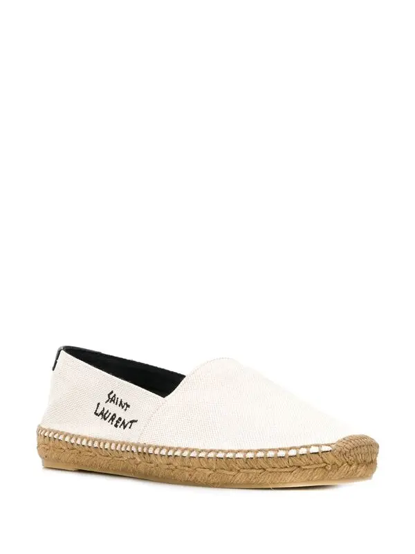Saint Laurent Signature Canvas Espadrilles - Beige