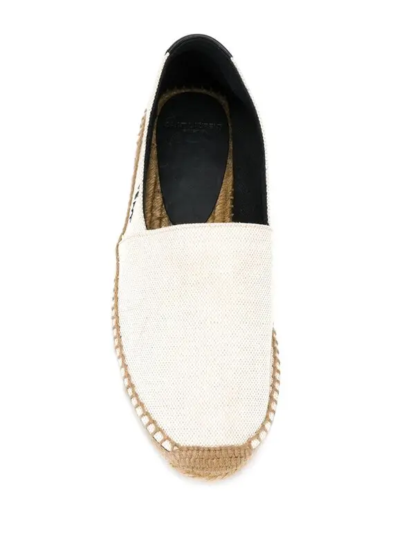 Saint Laurent Signature Canvas Espadrilles - Beige