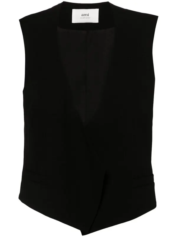 Ami Sleeveless Jacket - Black