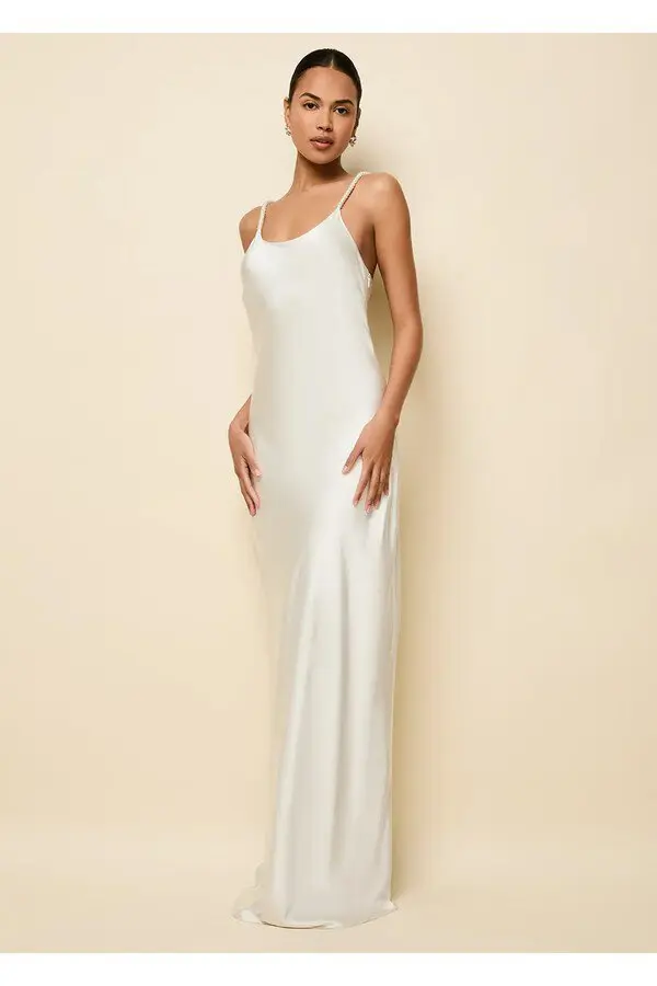 selena satin dress Selena Satin Maxi Dress
