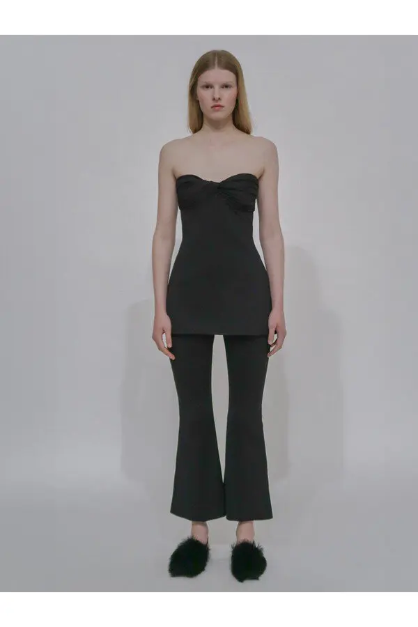 Rosetta Getty Twist Strapless Top