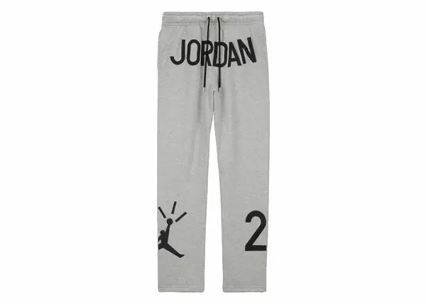 JORDAN X Nina Chanel Fleece Pants - Grey Heather