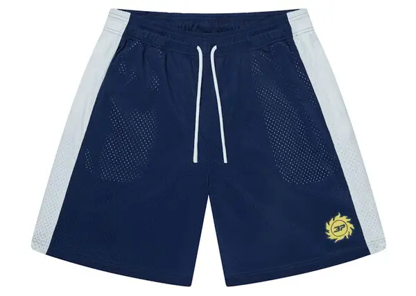 BROKEN PLANET Mesh Shorts - White/blue