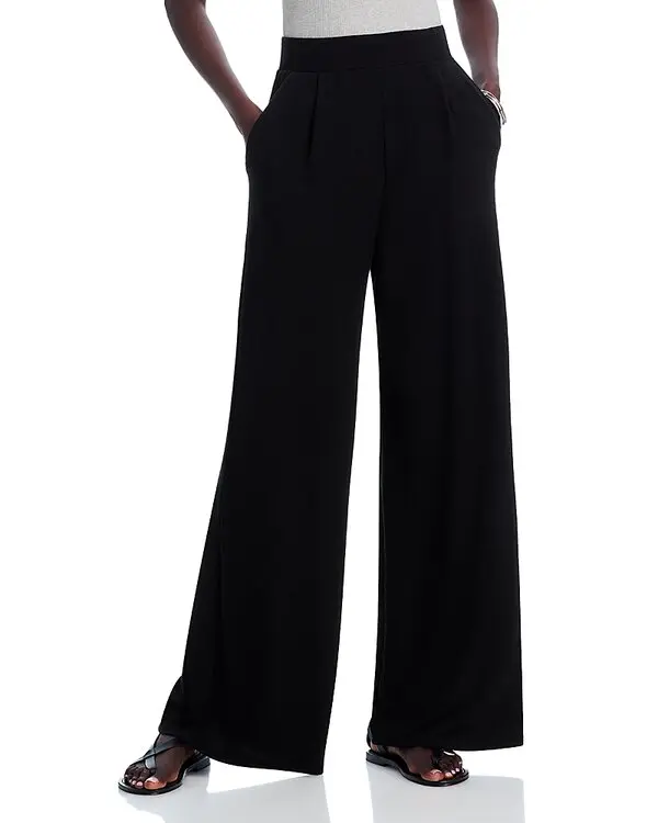 LESET Lauren Wide-leg Pants - Black