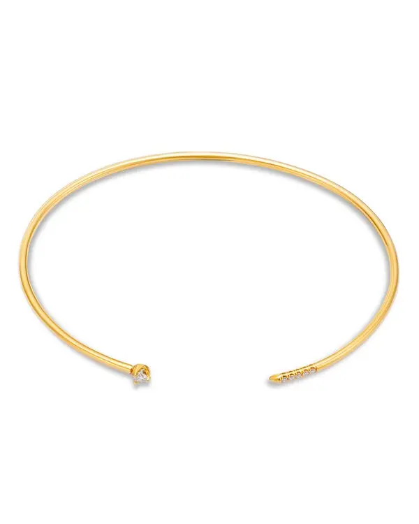 Zoe Chicco 14k Yellow Diamond Cuff Bangle
