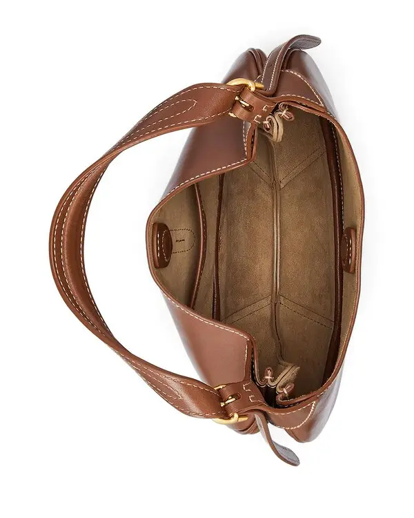 Polo Ralph Lauren Polo Id Leather Small Shoulder Bag - Brown