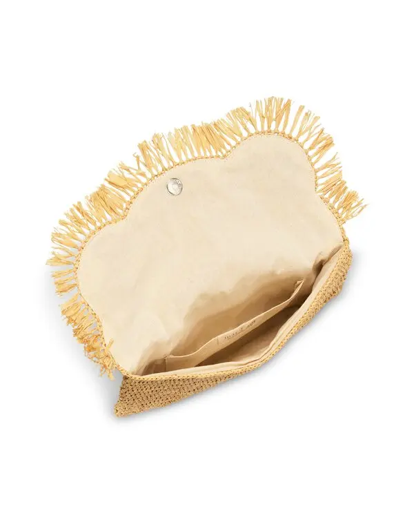 Mar Y Sol Giselle Small Raffia Clutch