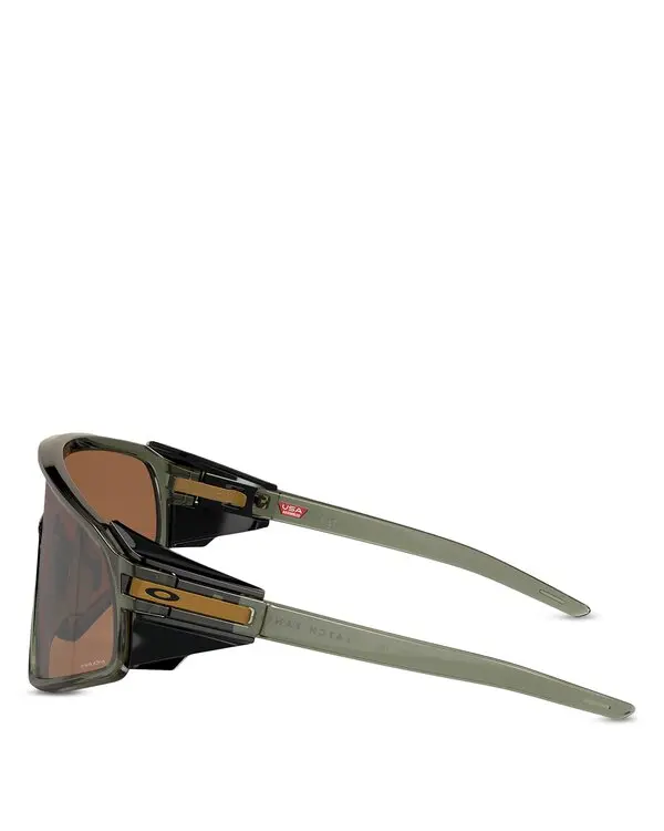 Oakley 135mm Rectangular Sunglasses - Green/brown Solid
