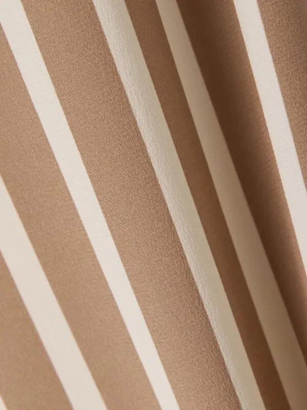 TOTEME Striped Silk-crepe Wide-leg Pants