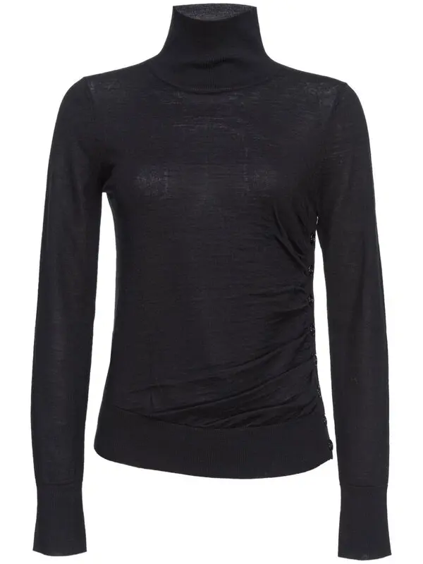 Pinko Knitted Wool Pullover - Black