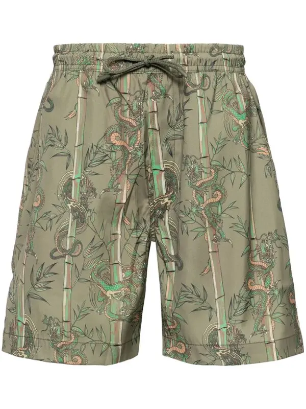 MAHARISHI Dragon Bamboo Swim Shorts - Green