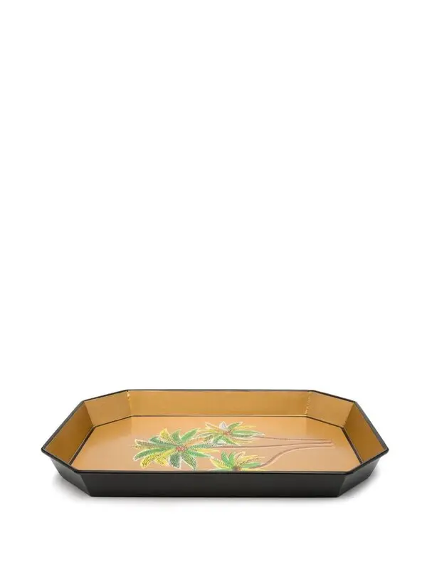 LES-OTTOMANS Hand-painted Palm-tree Tray