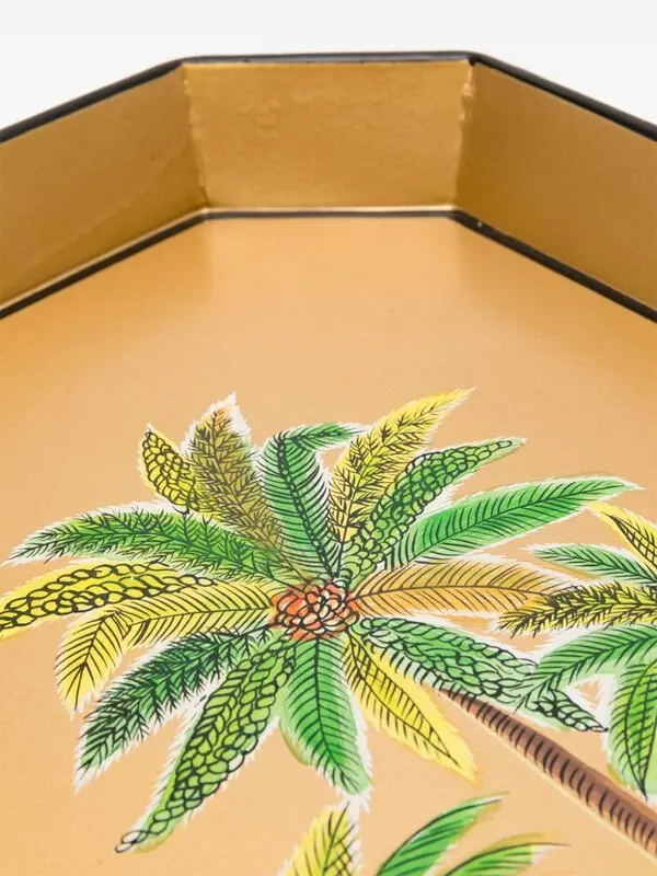 LES-OTTOMANS Hand-painted Palm-tree Tray