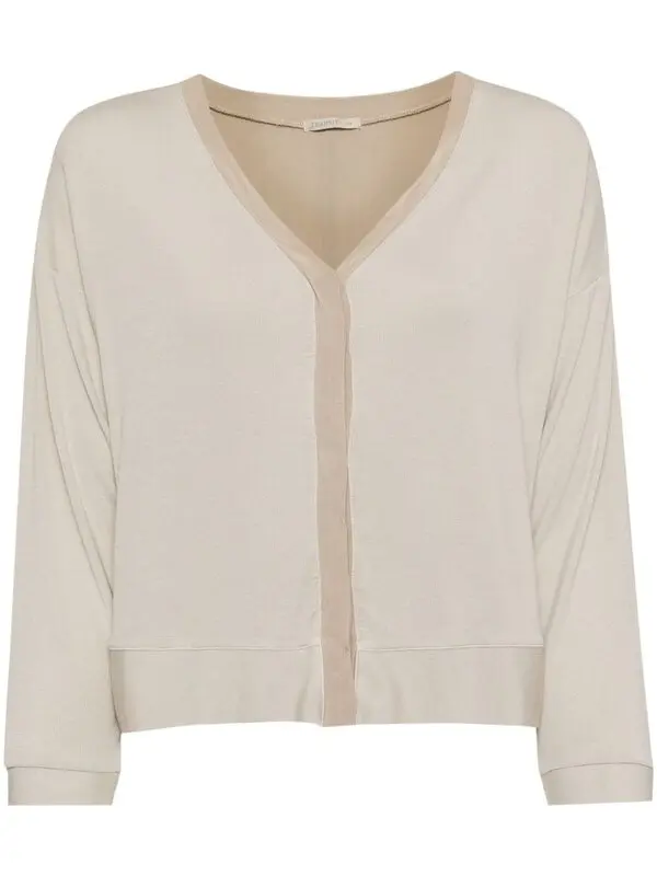 Transit Concealed Front-fastening Cardigan