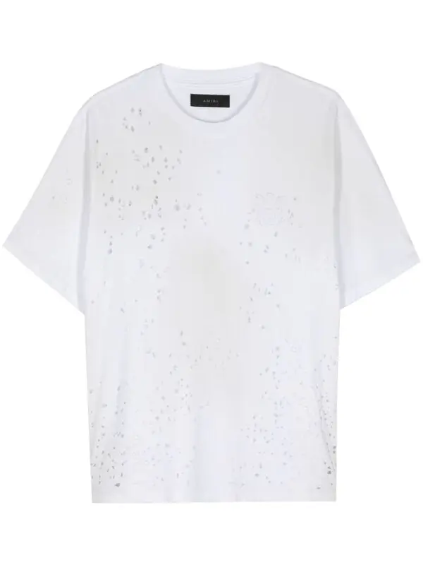 Amiri Shotgun Cotton T-shirt - White