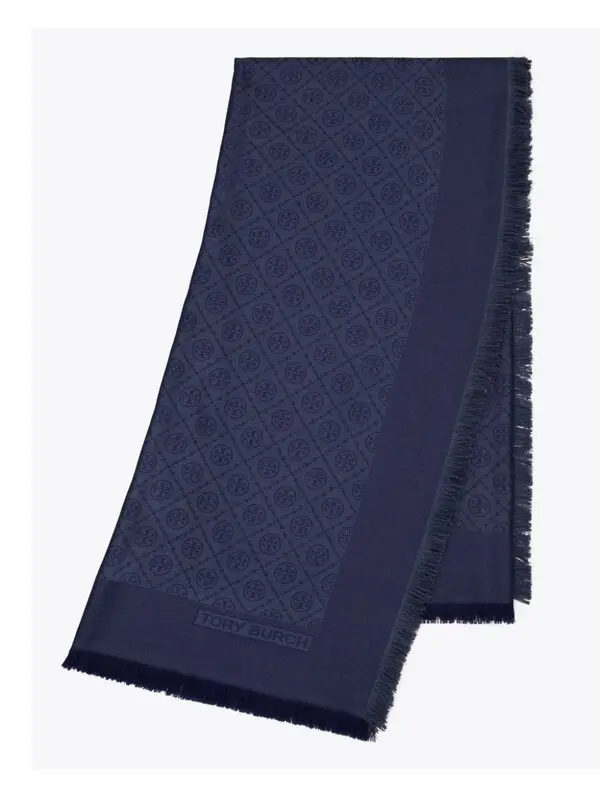 Tory Burch T Monogram Jacquard Scarf