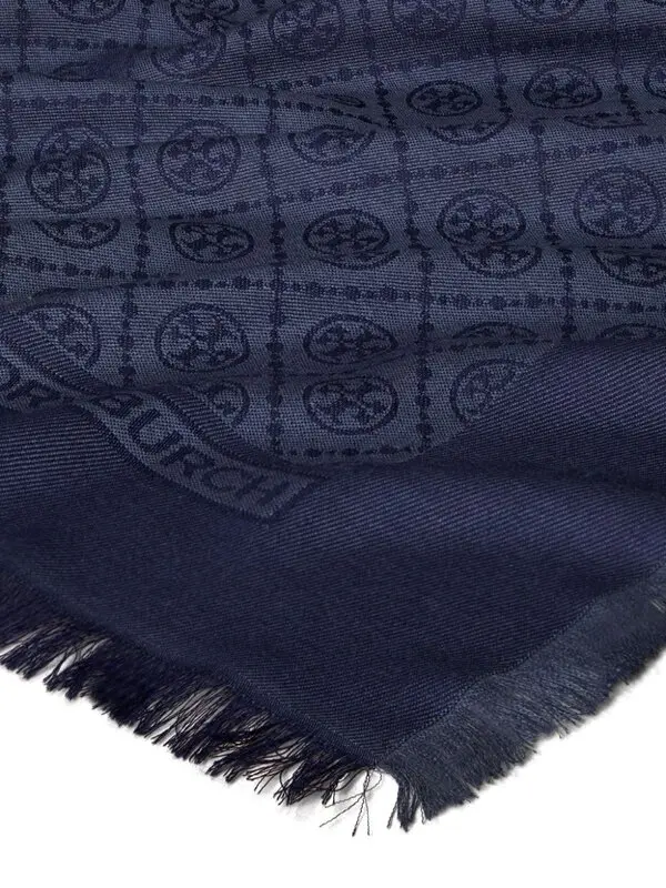 Tory Burch T Monogram Jacquard Scarf