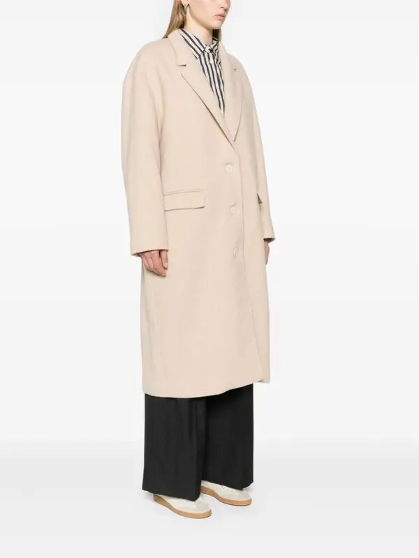 Isabel Marant Étoile Efezia Maxi Coat - Neutrals