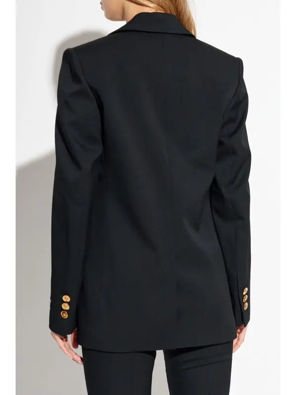 Versace Logo-appliqué Single-breasted Blazer