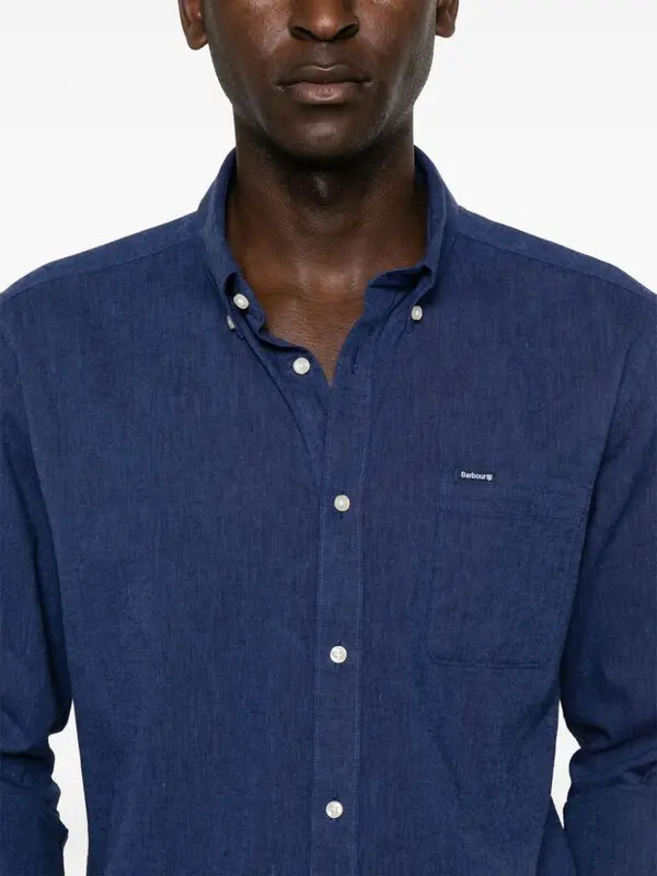 Barbour Chest-pocket Linen-blend Shirt