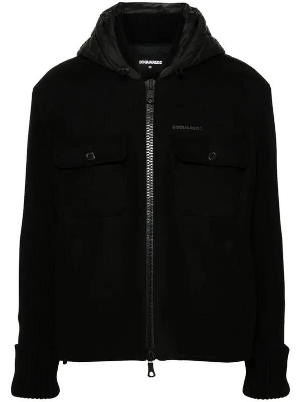 Dsquared2 Contrast-panel Hooded Jacket