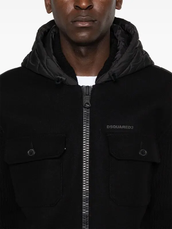 Dsquared2 Contrast-panel Hooded Jacket