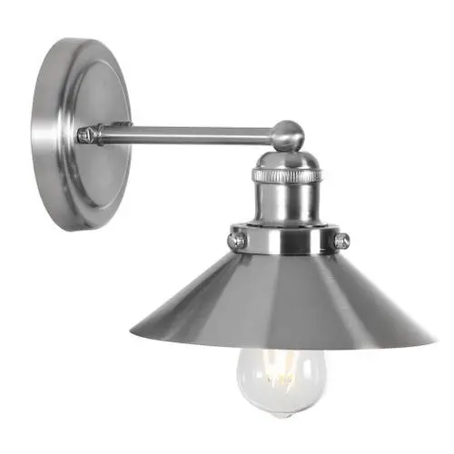 JONATHAN Y July 1-light Metal Shade Sconce - Nickel