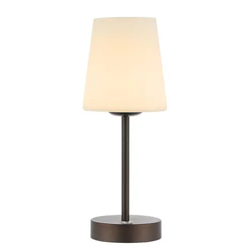 JONATHAN Y Carson Modern Minimalist Iron Rechargeable Integrated Portable Led Table Lamp - Oil Rubbed Bronze