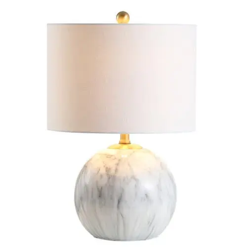 JONATHAN Y Luna Resin Led Table Lamp - Faux Marble