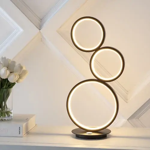 JONATHAN Y Juno 3-light Bohemian Coastal Iron Integrated Led Table Lamp