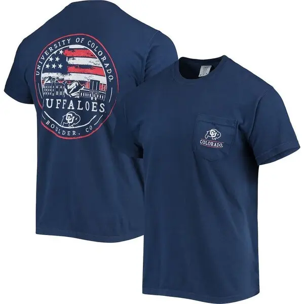IMAGE ONE Colorado Buffaloes Campus Americana T-shirt - Navy