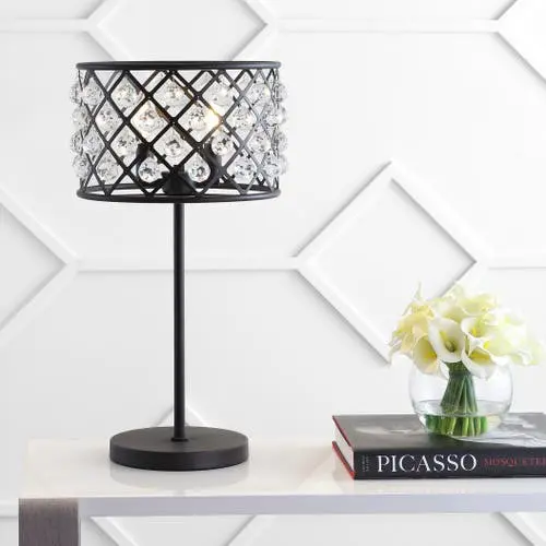 JONATHAN Y Gabrielle Metal/crystal Led Table Lamp