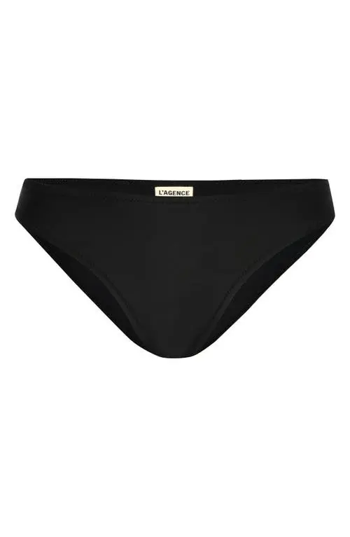 L'Agence Nicole Classic Bikini Bottom - Black