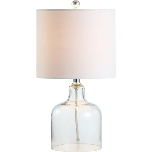 JONATHAN Y Gemma Glass Bell Led Table Lamp - Clear