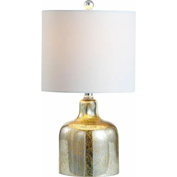 JONATHAN Y Gemma Glass Bell Led Table Lamp - Gold