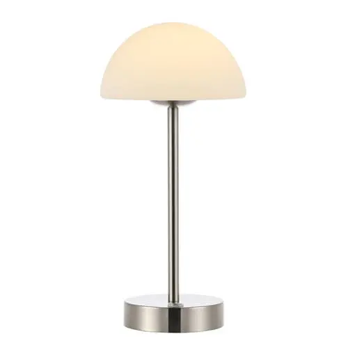 JONATHAN Y Xavier Modern Minimalist Iron Rechargeable Integrated Portable Led Table Lamp - Nickel