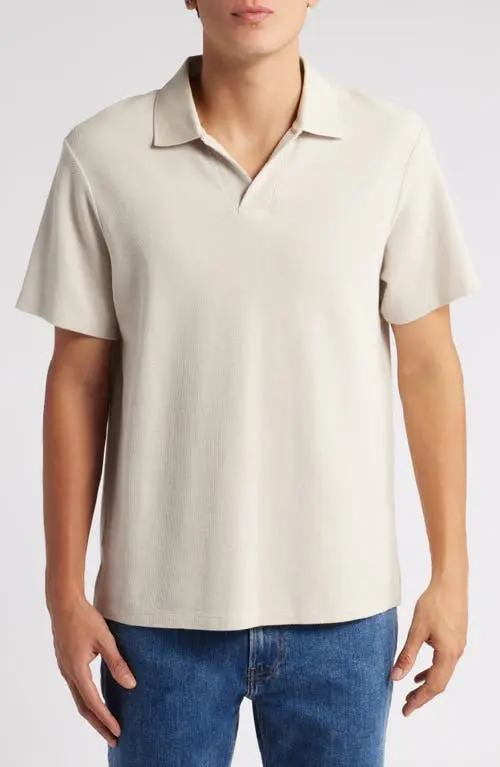 FRAME Jacquard Polo - Light Khaki