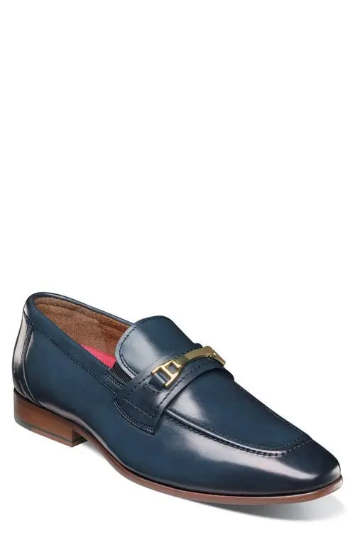 STACY ADAMS Glendon Moc Toe Loafer - Blue