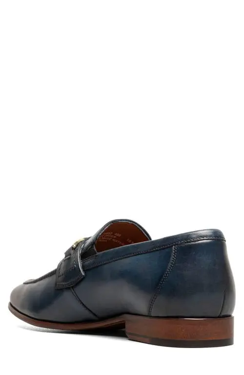 STACY ADAMS Glendon Moc Toe Loafer - Blue