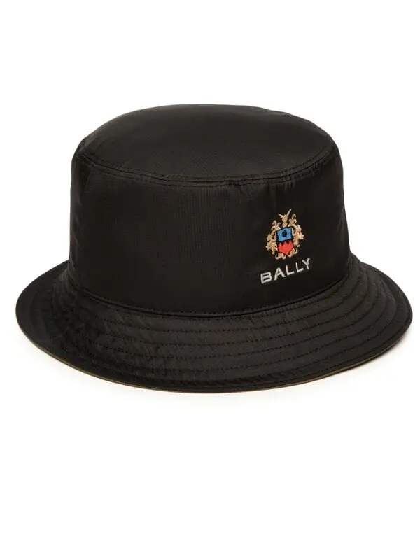 Bally Logo-embroidered Bucket Hat - Black