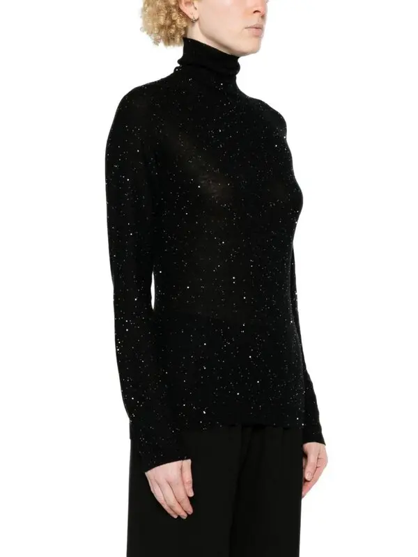 Fabiana Filippi Roll-neck Sweater - Black