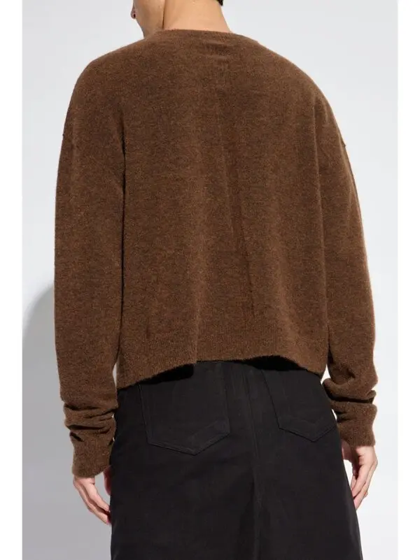 Rick Owens V-neck Long Sleeve Jumper