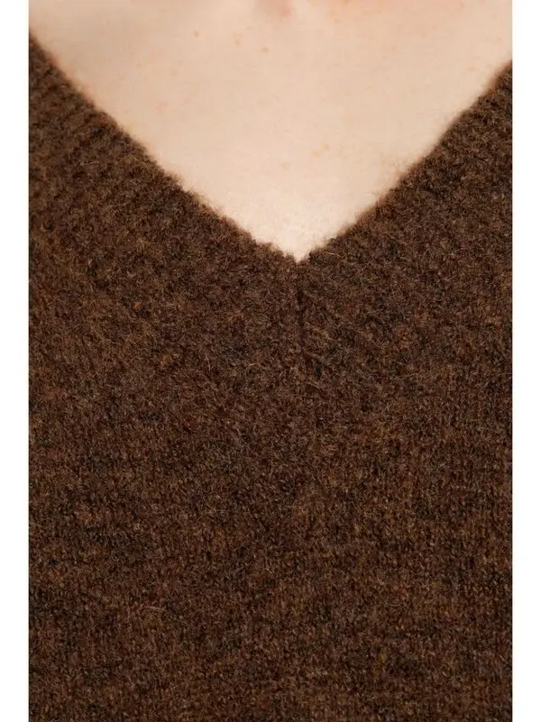 Rick Owens V-neck Long Sleeve Jumper
