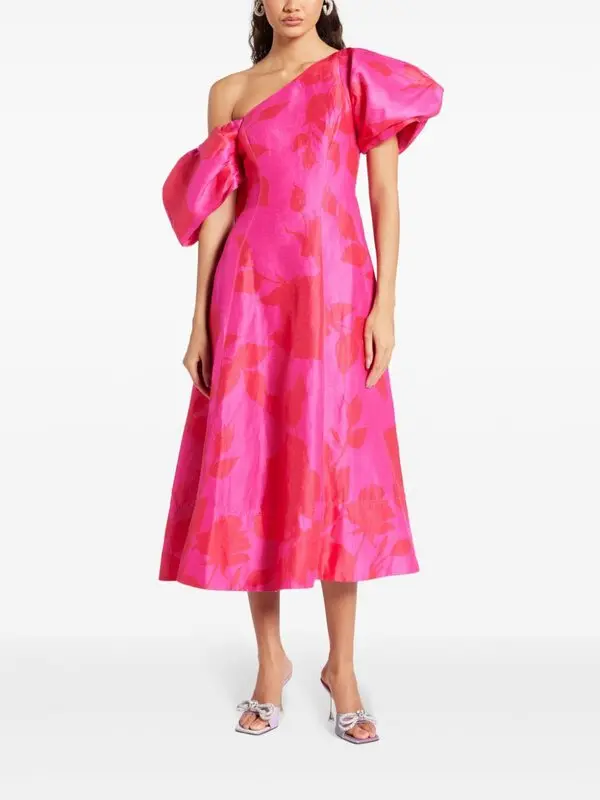 strapless open back dress Cotton Midi Shirt Dress-Green Tambourine, Pink Stripe