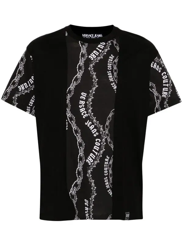 Versace Chain Couture Cotton T-shirt