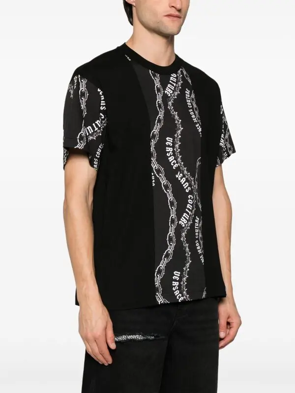 Versace Chain Couture Cotton T-shirt