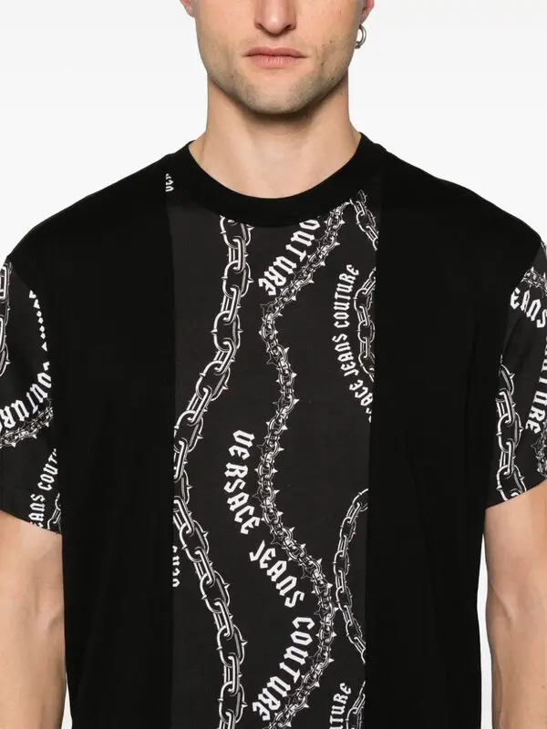 Versace Chain Couture Cotton T-shirt