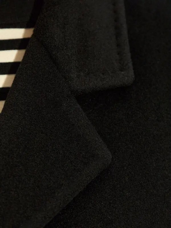 Max Mara Rebus Double-breasted Coat - Black